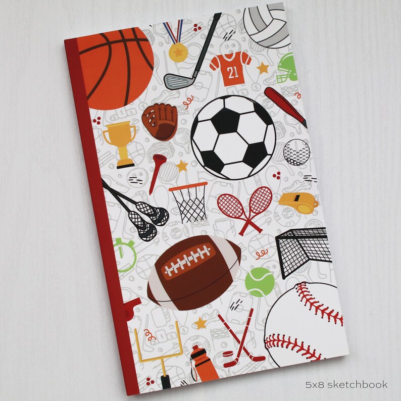Ball Sports Notebook, Sports Journal, Cute Sketchbook, Basketball ...