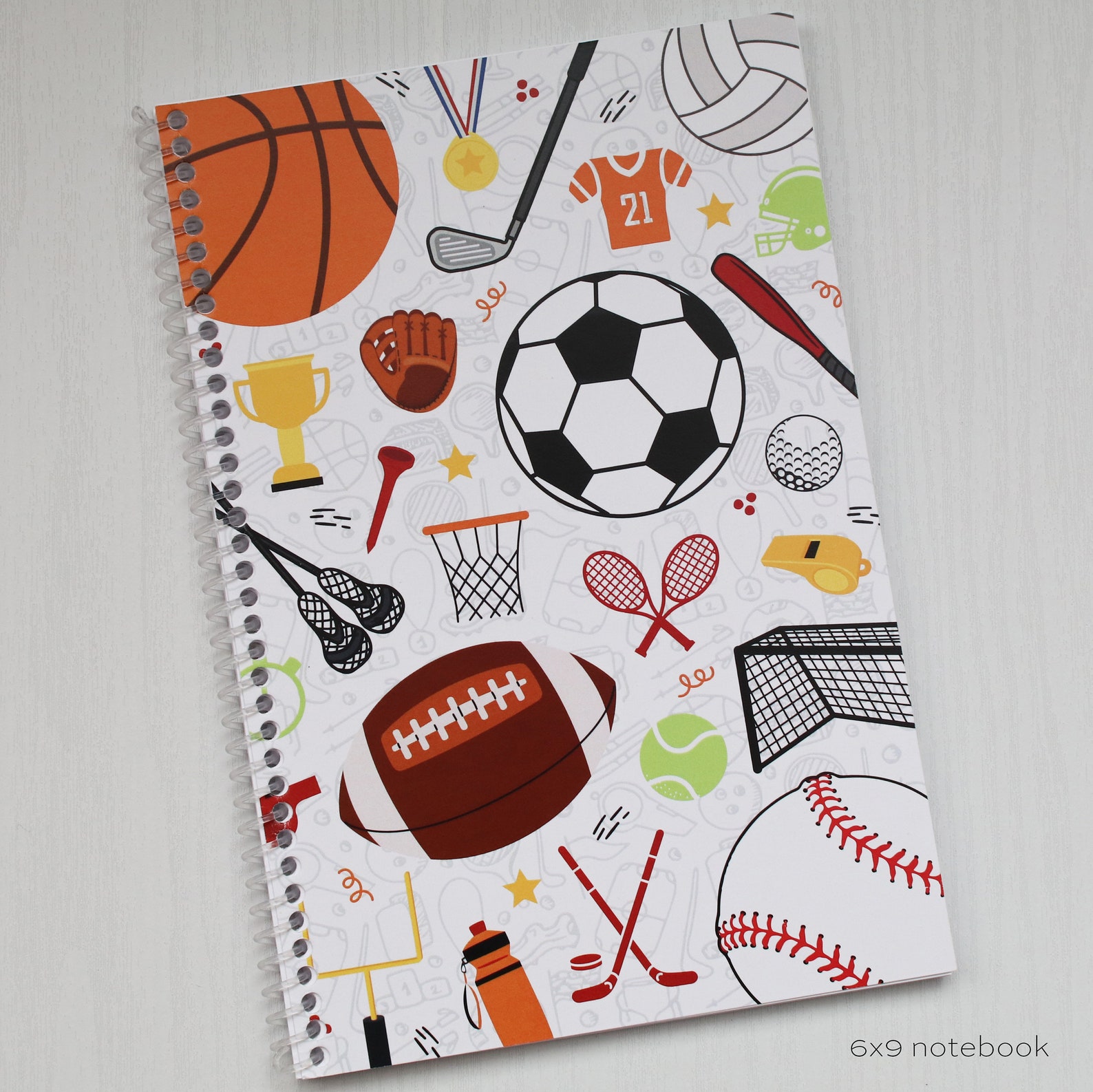 Ball Sports Notebook, Sports Journal, Cute Sketchbook, Basketball ...