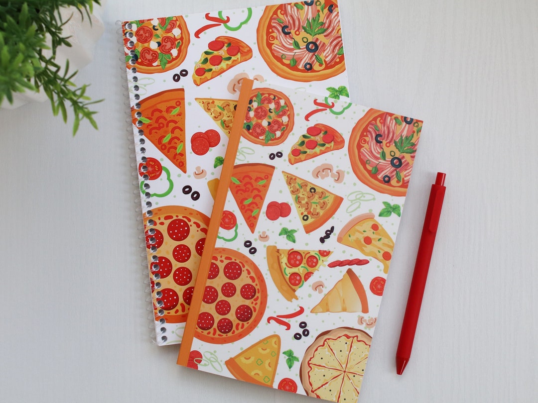 Pizza Notebook, Cute Sketchbook, Pizza Party, Pizza Party Favors, Pizza ...