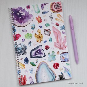 Crystals Journal, Cottagecore Notebook, Cute Sketchbook, Gemstone Book ...
