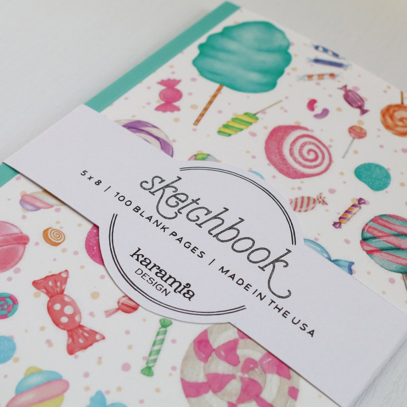 Candy Notebook, Cute Sketchbook, Pretty Journal, Candy Lover, Candy ...