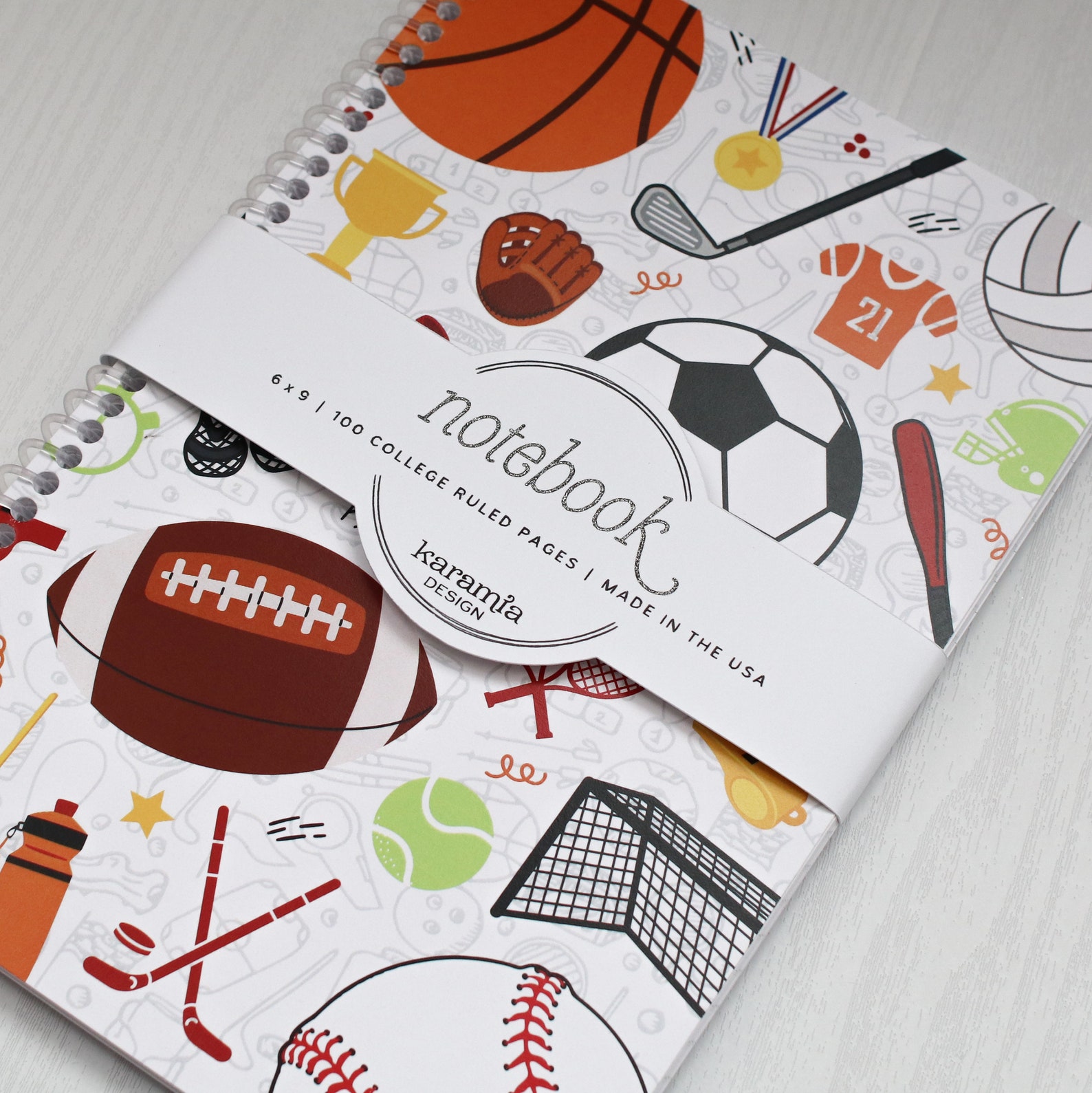 Ball Sports Notebook, Sports Journal, Cute Sketchbook, Basketball ...