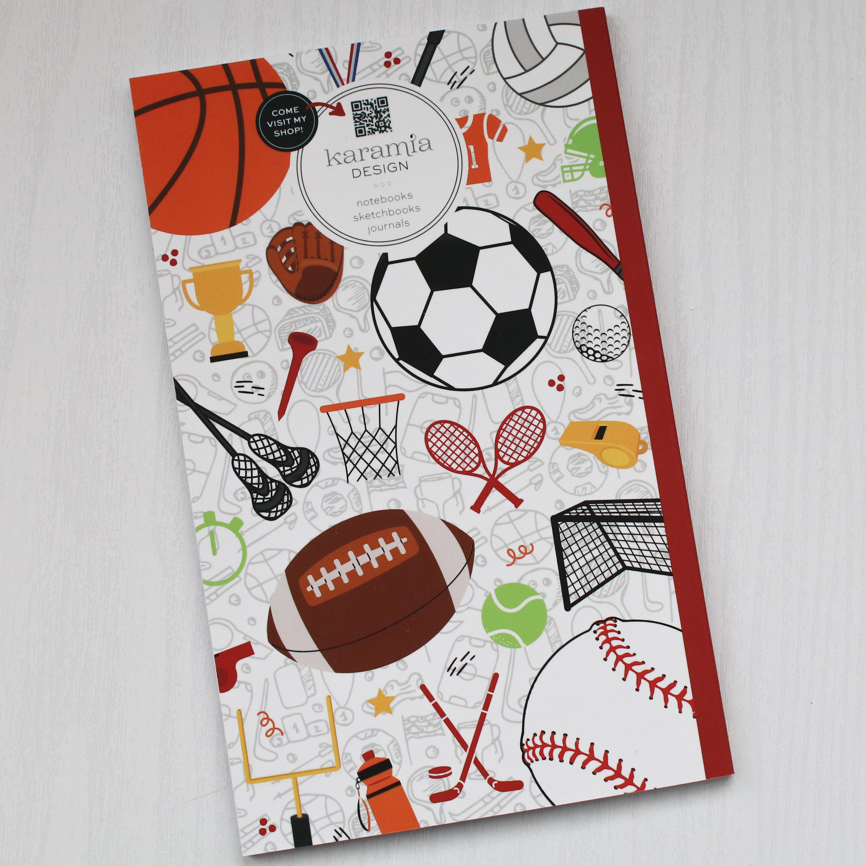 Ball Sports Notebook, Sports Journal, Cute Sketchbook, Basketball ...