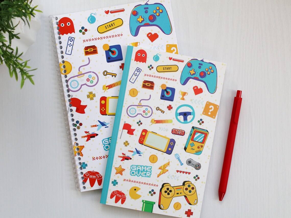 Video Game Notebook Cute Sketchbook Video Game Journal - Etsy