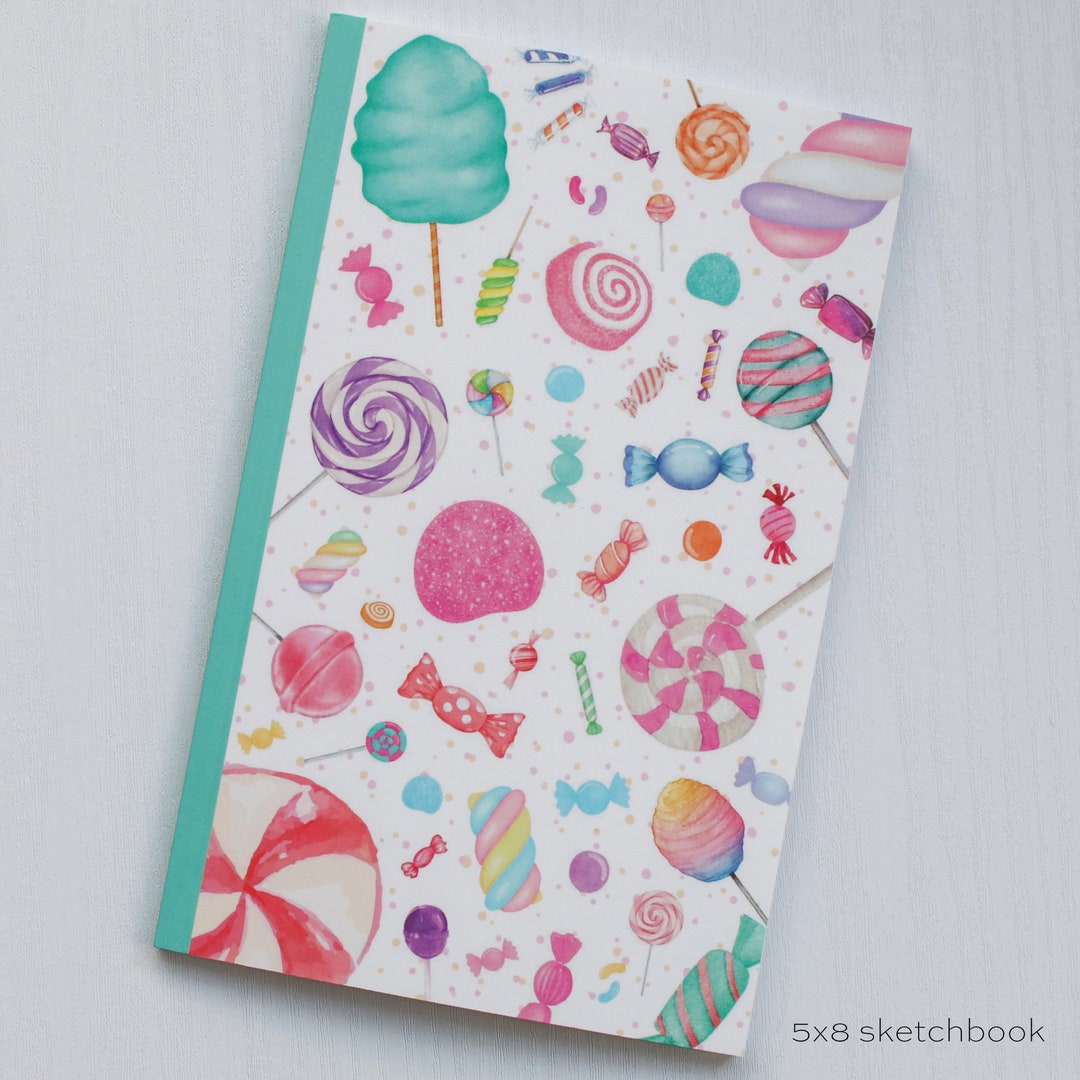 Cute Sketchbook, Candy Notebook, Pretty Journal, Candy Lover, Candy ...