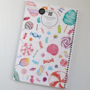 Candy Notebook, Cute Sketchbook, Pretty Journal, Candy Lover, Candy ...