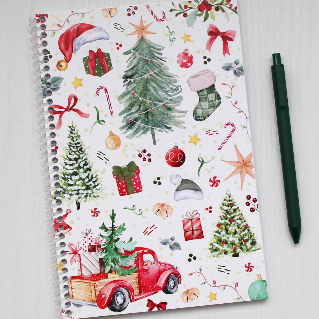 Christmas Notebook, Christmas Journal, Pretty Journal, Christmas ...