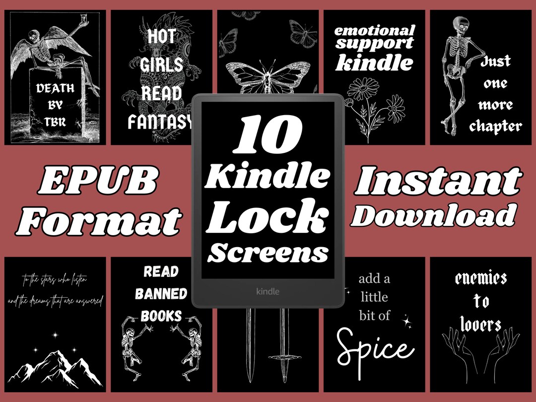 Kindle Lock Screen EPUB | Kindle Screensaver | Kindle Wallpaper - Etsy