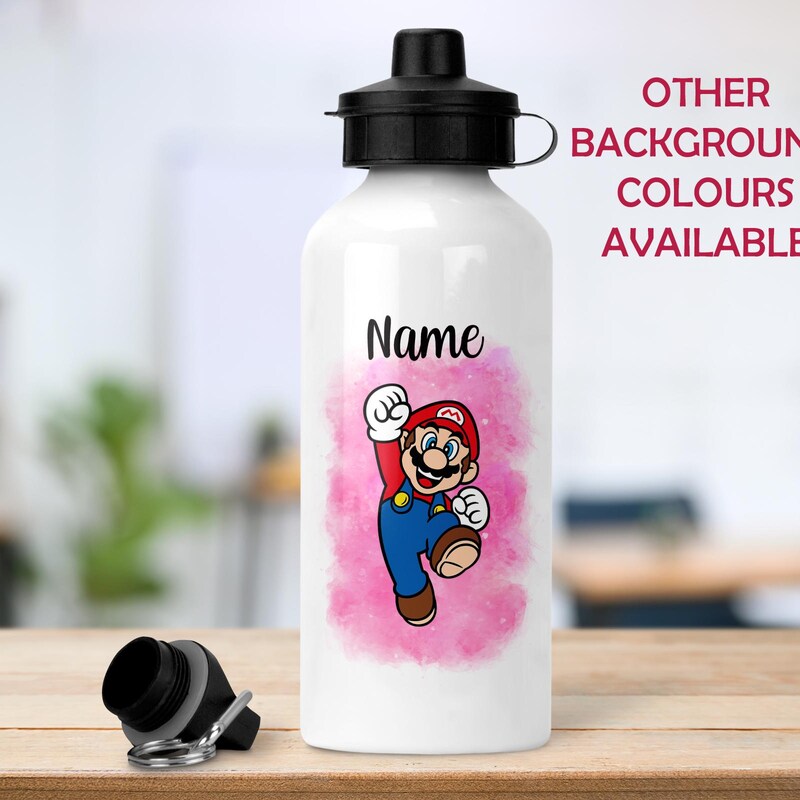 Super Mario Water Bottle - Etsy