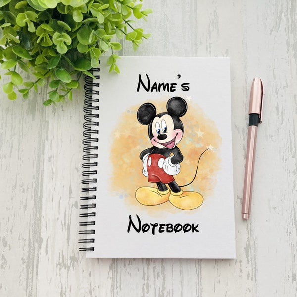 Mickey Mouse Notebook - Etsy