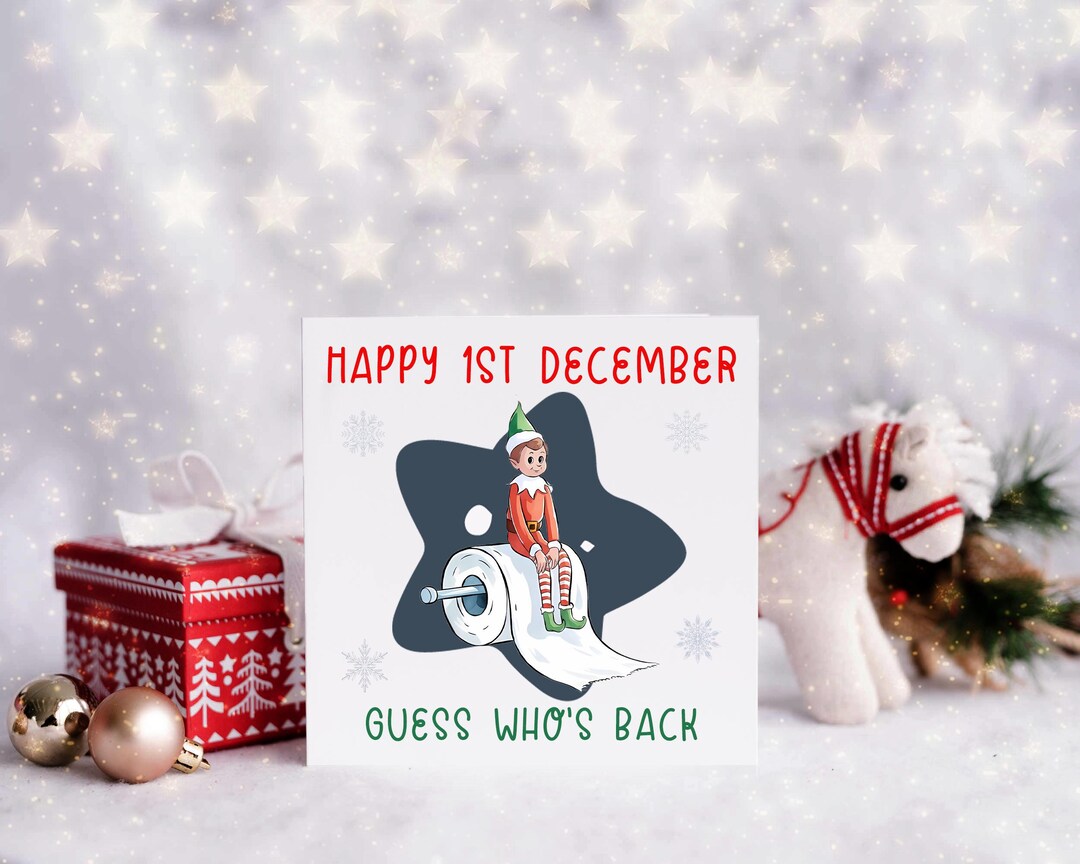 Personalised Elf Return Card - Etsy