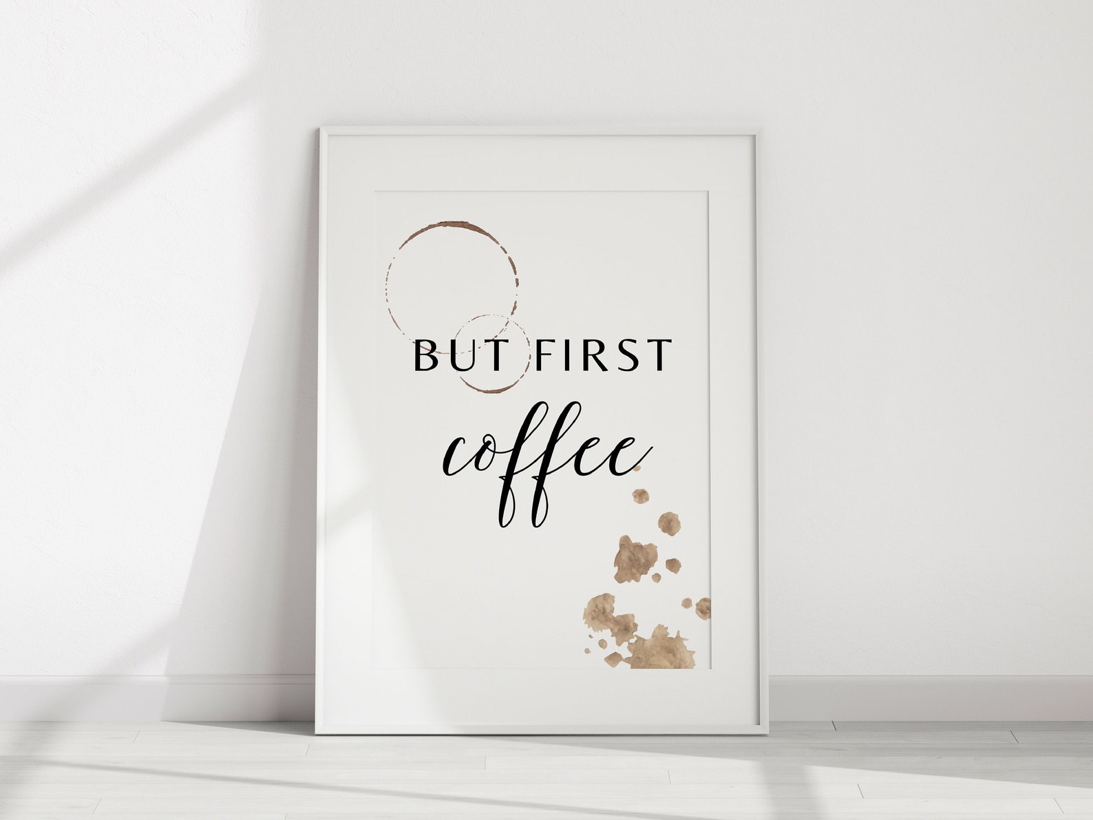 But First Coffee Printable Wall Art / Kitchen & Dining Room Wall Decor ...