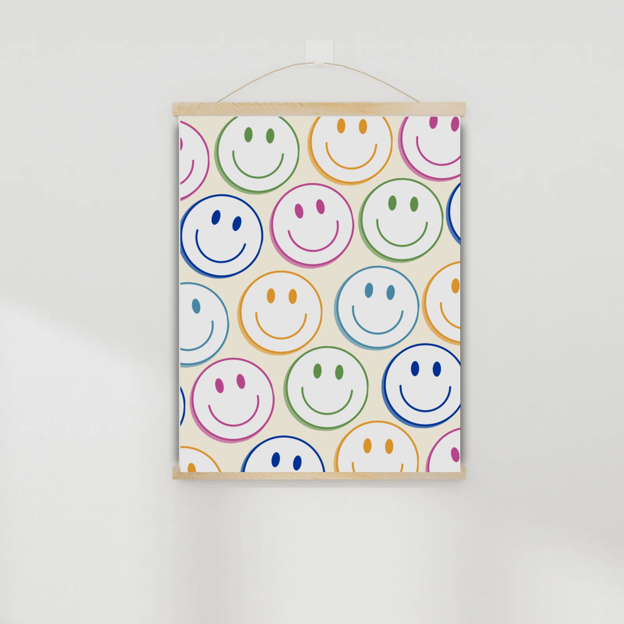 Smiley Face Printable Wall Decor / Instant Digital Download / Funky ...