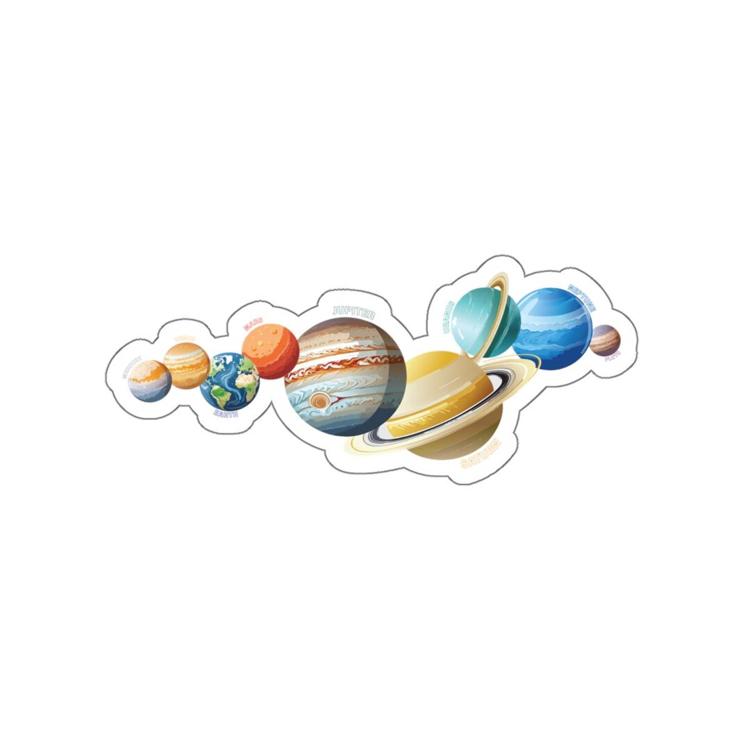Stickers, Cute Solar System Model, Space Decals, Planner Stickers ...