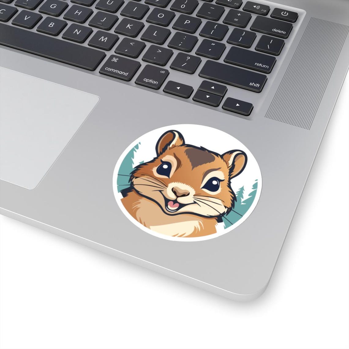 Chipmunk Face Sticker - Adorable Chipmunk Vinyl Decal for Wildlife ...