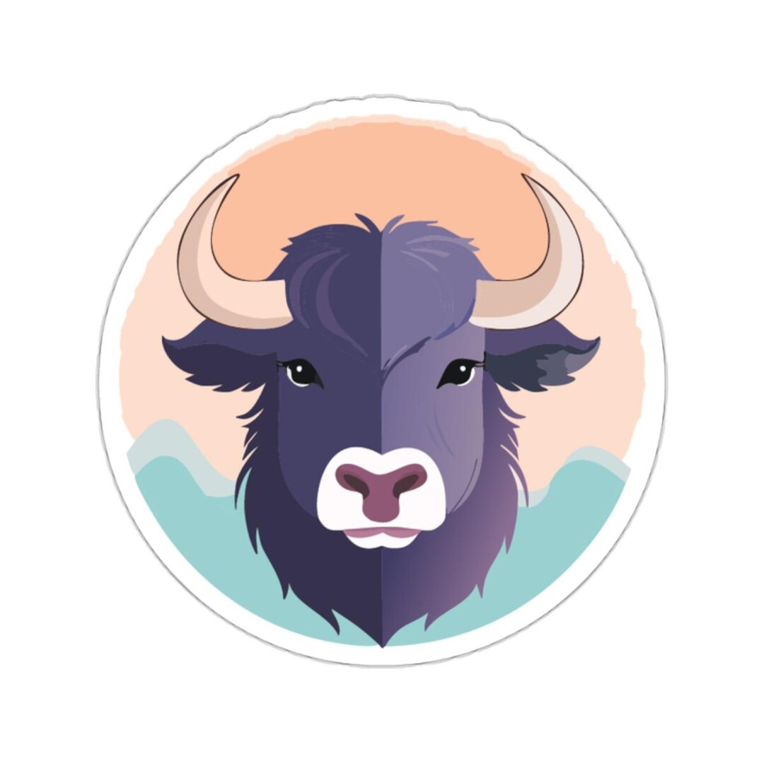 Yak Face Sticker Unique Yak Vinyl Decal for Animal & Nature Lovers ...