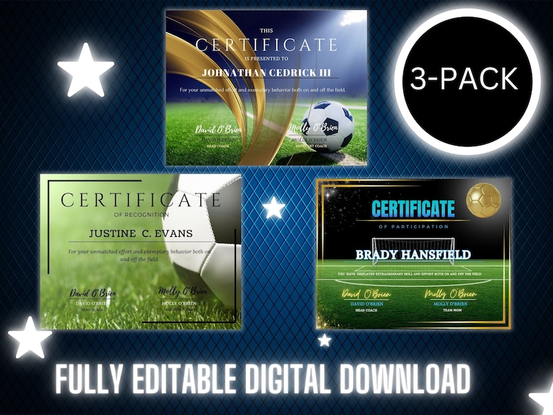Certificate, Award, Sports Certificate, Trophy, Achievement, Team ...