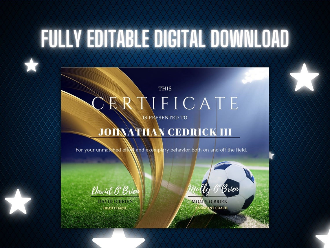 Certificate, Award, Sports Certificate, Trophy, Achievement, Team ...