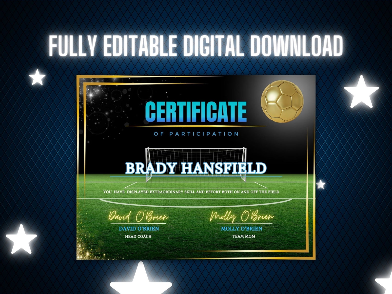 Certificate, Award, Sports Certificate, Trophy, Achievement, Team ...