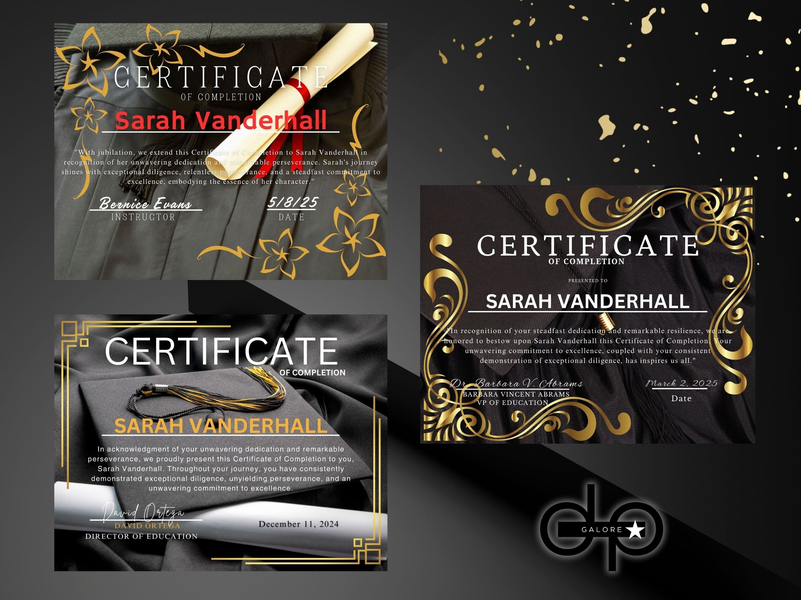Editable Certificate of Completion, DIY Course Completion Template ...