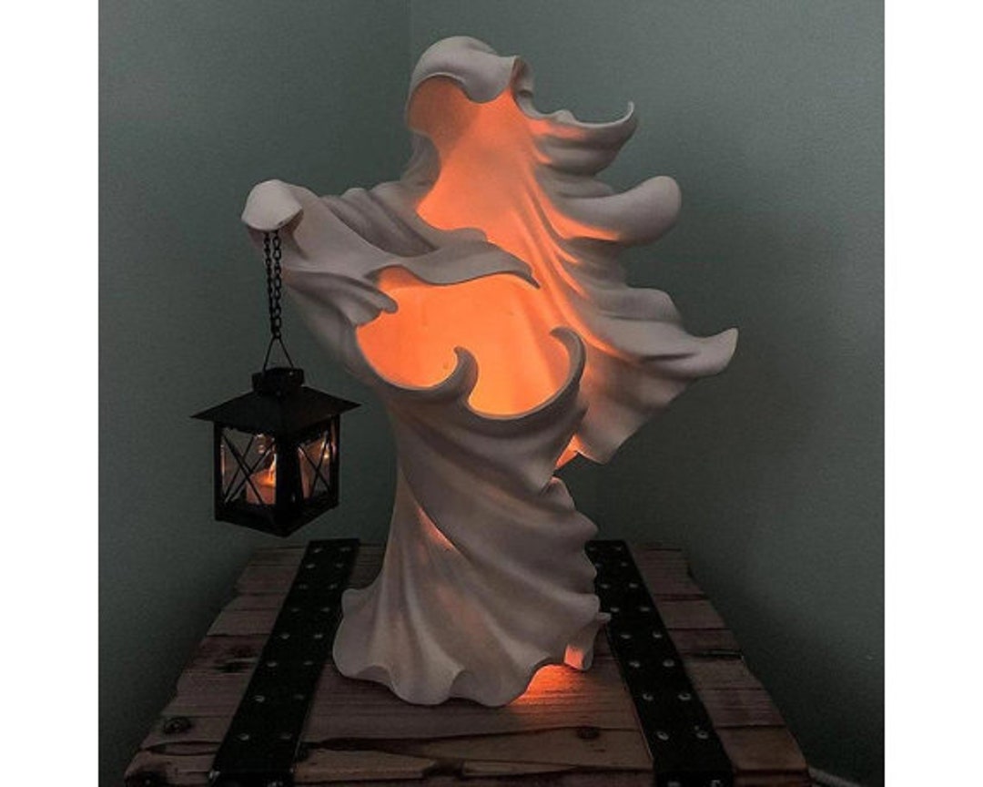 Halloween Lanterns Scary Lamp Ghost Figurines Witch - Etsy