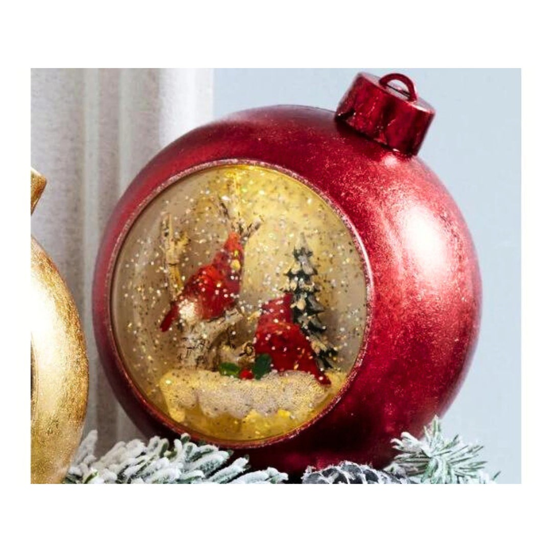 Musical Ornament Christmas Cardinal Ornament Lighted Ornaments ...
