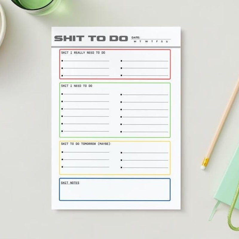 Funny to Do List - Etsy
