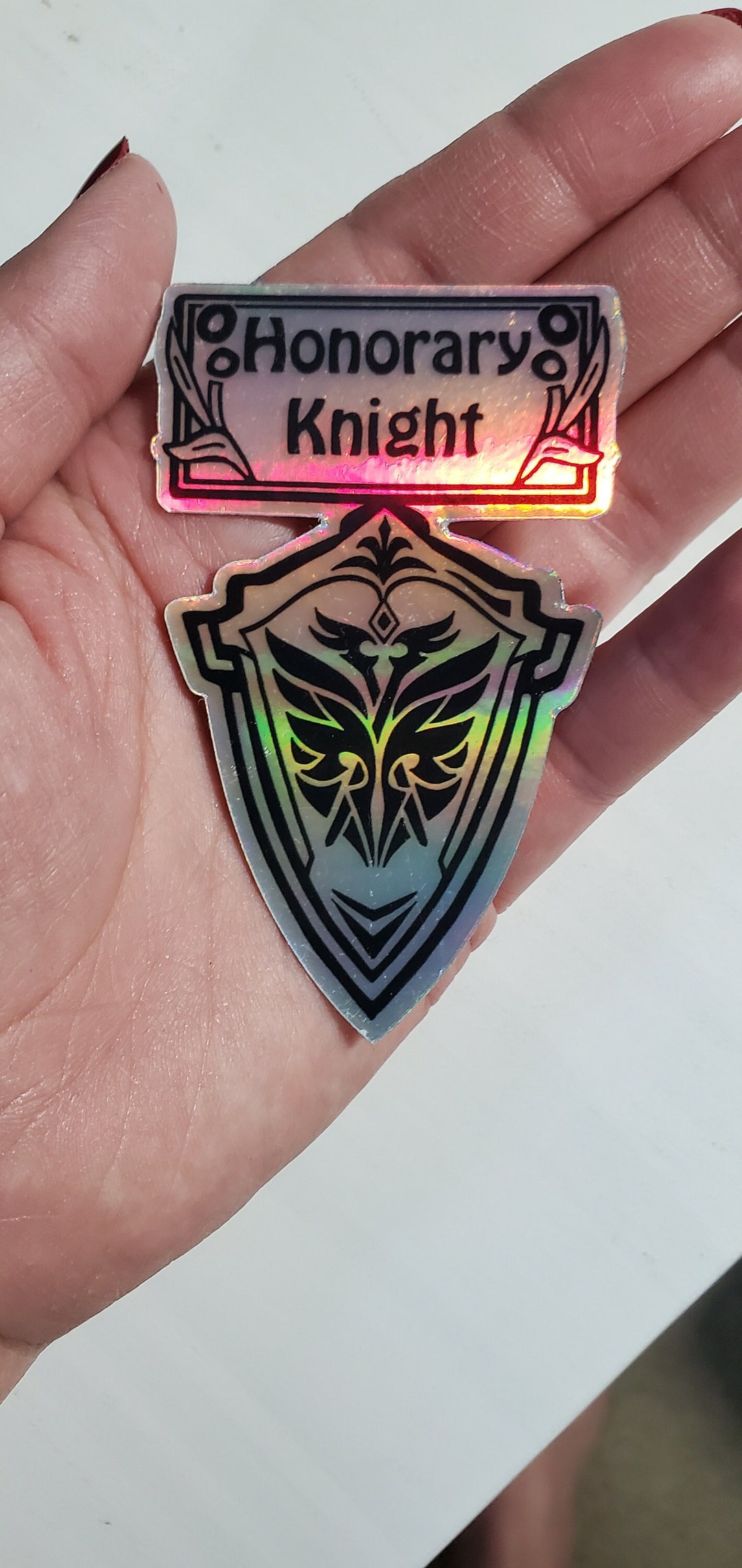 Holo Honorary Knight Sticker - Etsy