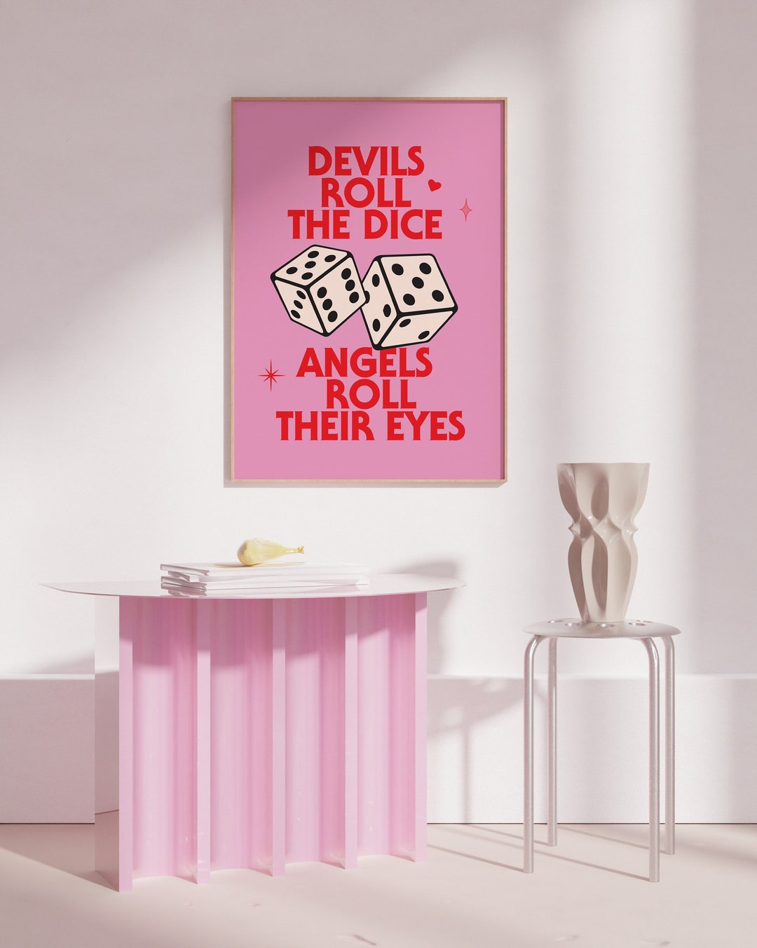 Taylor Cruel Summer Print. Devils Roll the Dice. Trendy Decor - Etsy