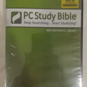 Biblesoft PC Study Bible New Reference Library CD Rom Version 5 - Etsy