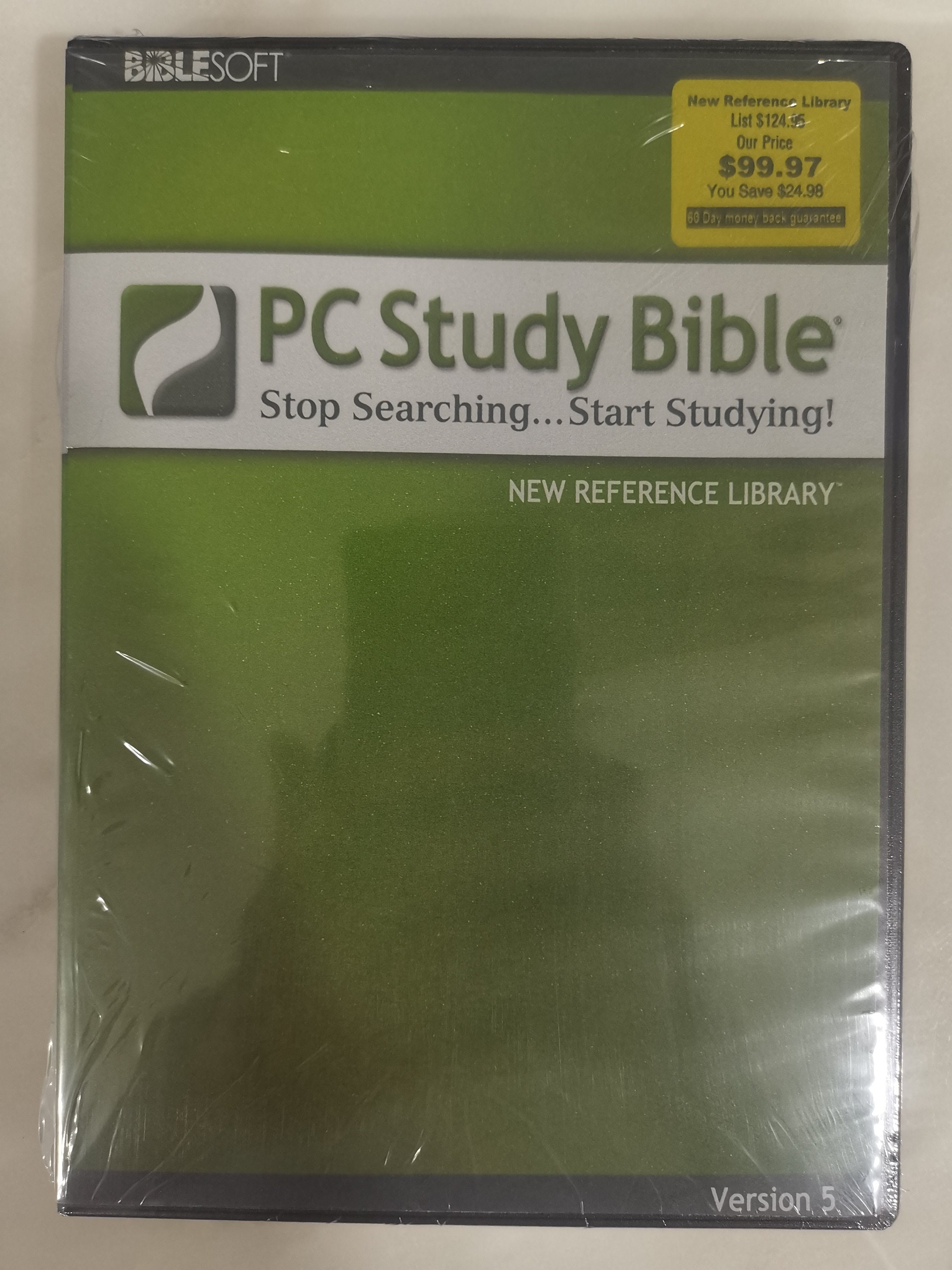 Biblesoft PC Study Bible New Reference Library CD Rom Version 5 - Etsy