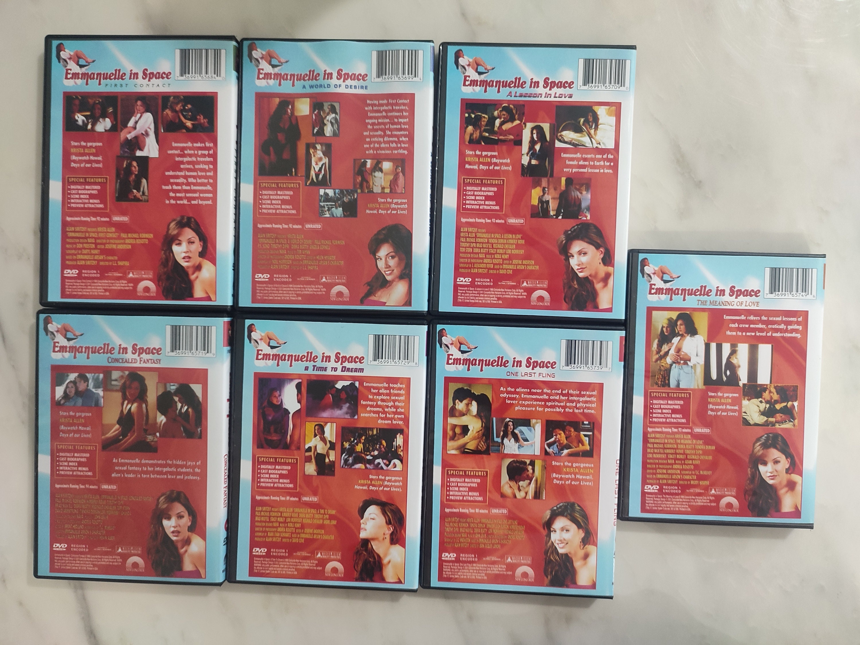 Emmanuelle in Space the Complete Collection DVD Krista Allen 7 Disc Set ...