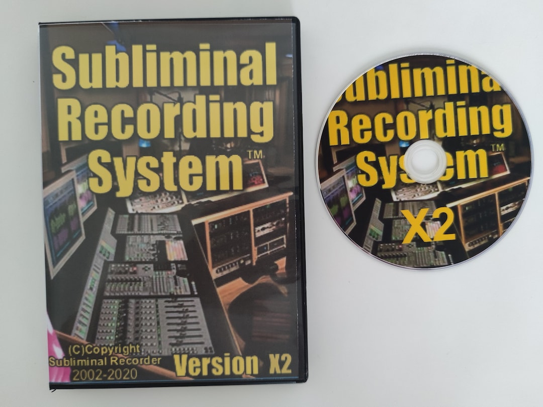 SUBLIMINAL Recorder Recording System X2 Software Create Your Own ...