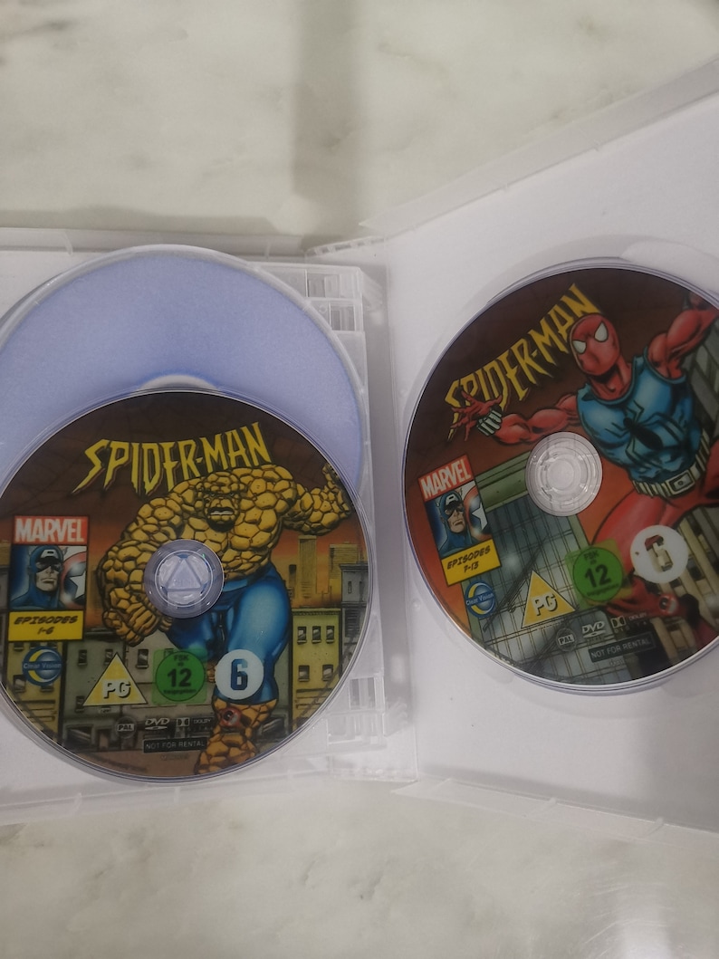 Spider-man 1994 the Complete DVD Collection Series 1-5 Animated Season 1 2 3 4 5 - 10 DVD Set - Etsy
