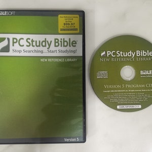 Biblesoft PC Study Bible New Reference Library CD Rom Version 5 - Etsy