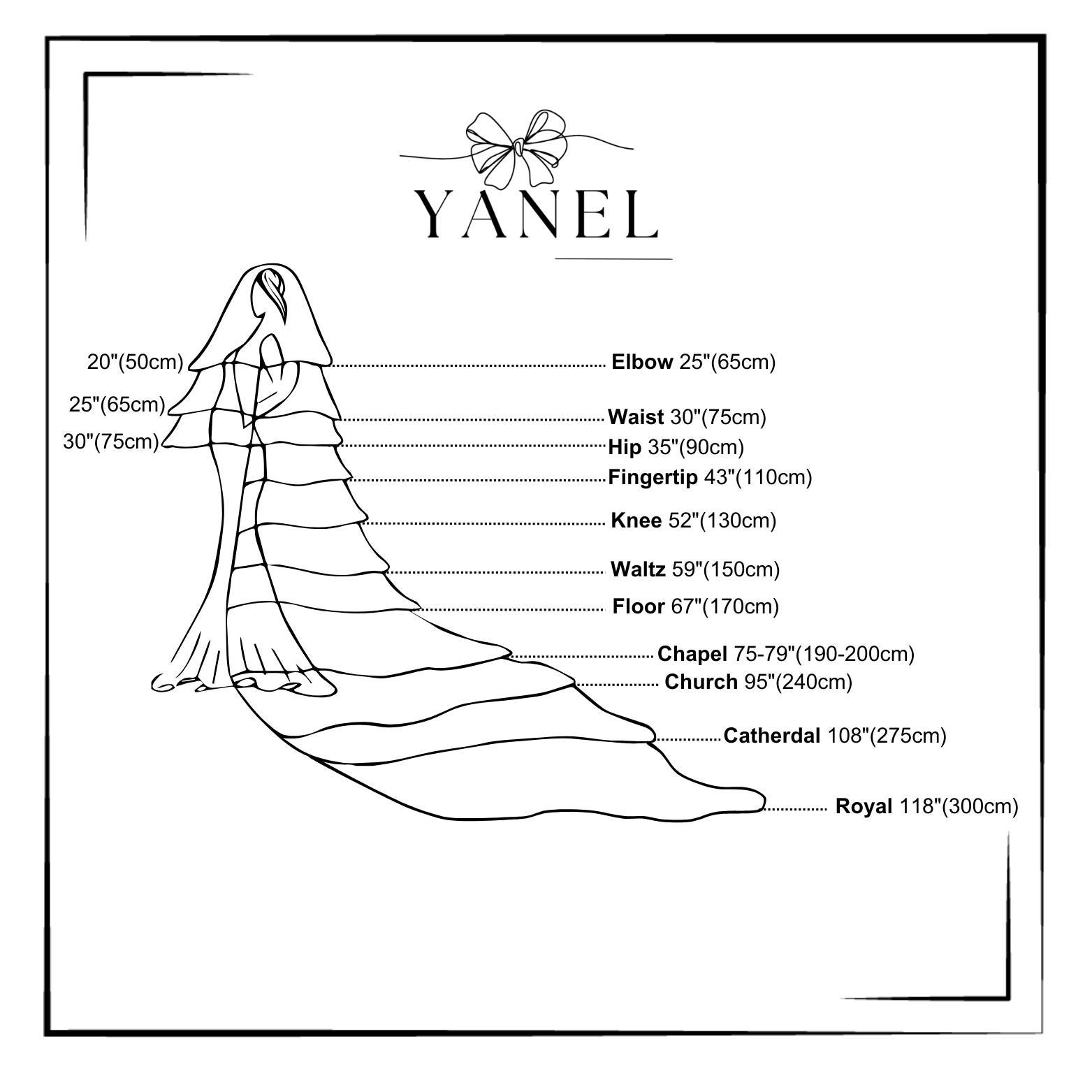 Cathedral Wedding Veil 108 Inch, Two Tier Veil With Blusher Satin Edge ...