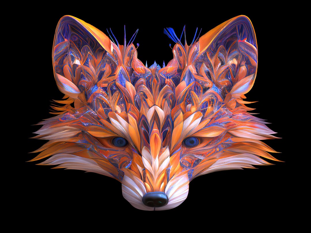 Original Animal Art | Creative Wall Print | Colorful Digital Download ...