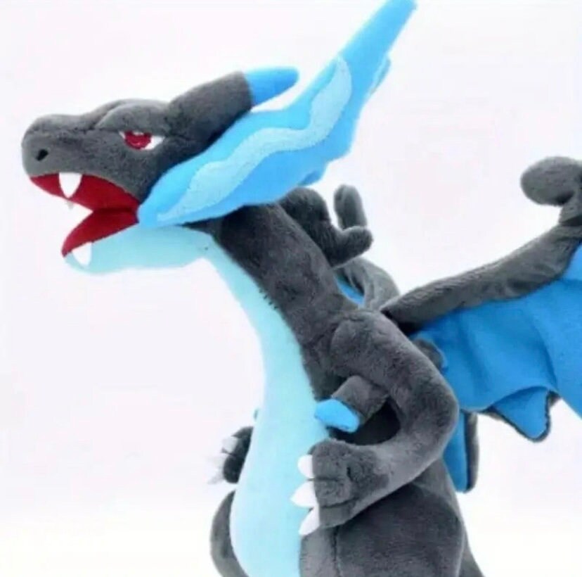 Pokemon Mega Charizard X Plush - Etsy