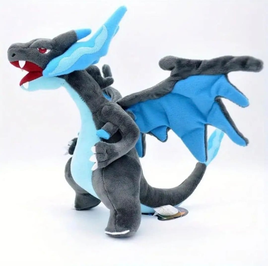 Pokemon Mega Charizard X Plush - Etsy
