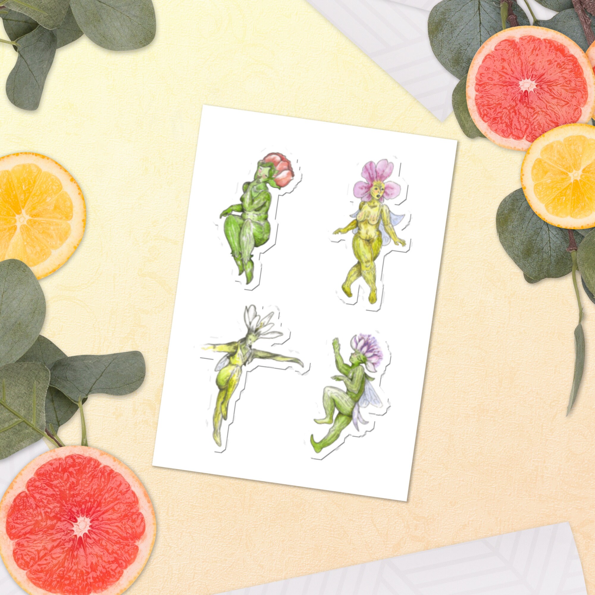 Nature Sprite Sticker Sheet - Etsy