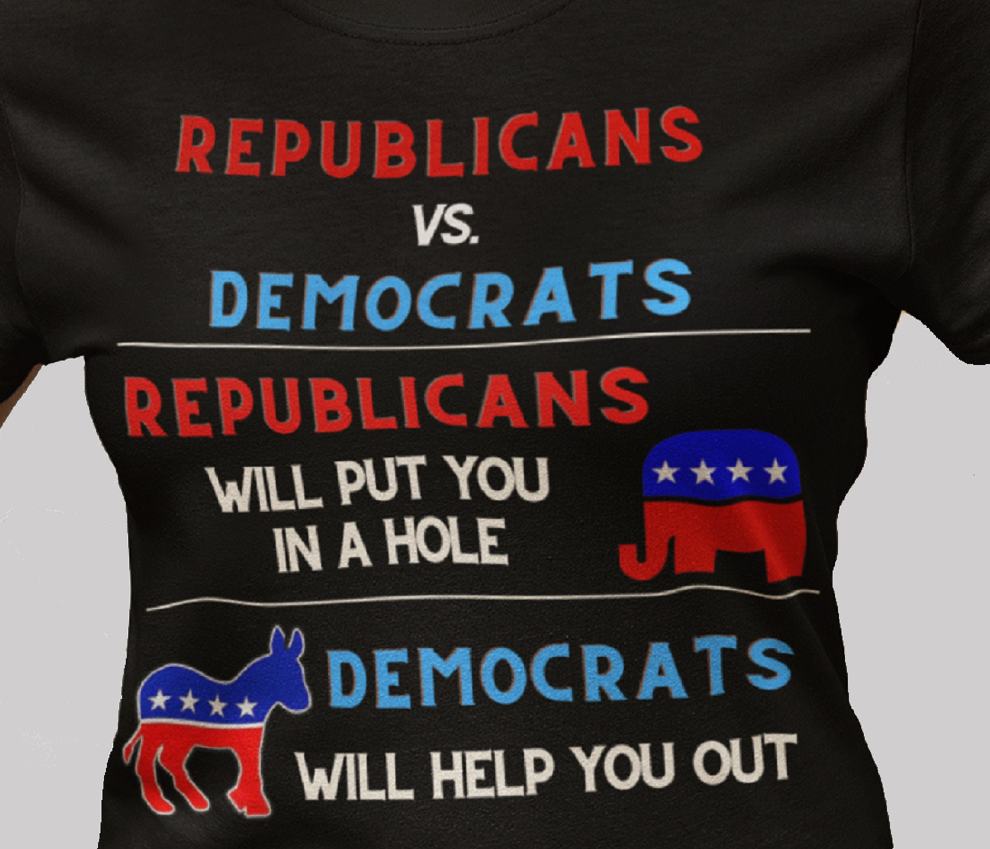 DEMOCRAT T SHIRT, Anti-republican T-shirt, Anti Republican, Liberal ...