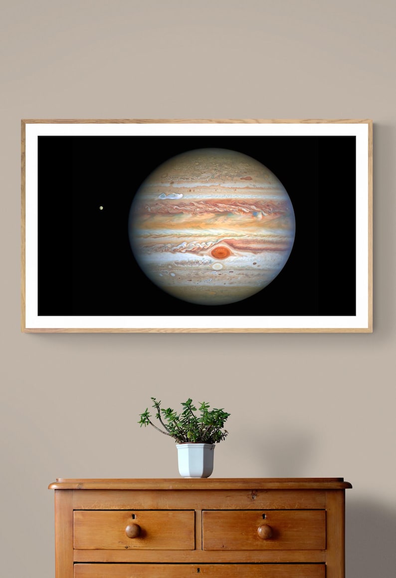 Hubble Jupiter & Europa Photo for Samsung Frame TV (digital Download ...