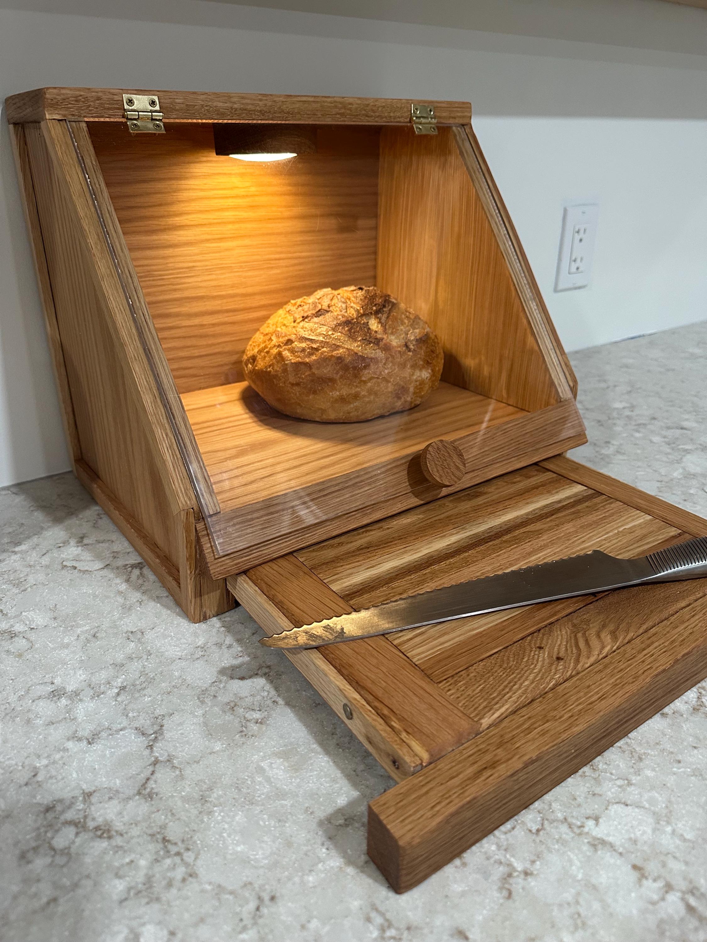 White Oak Bread Box - Etsy