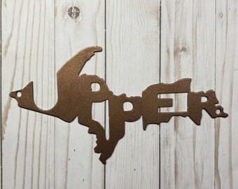 Michigan Upper Peninsula Metal Wall Art - Etsy