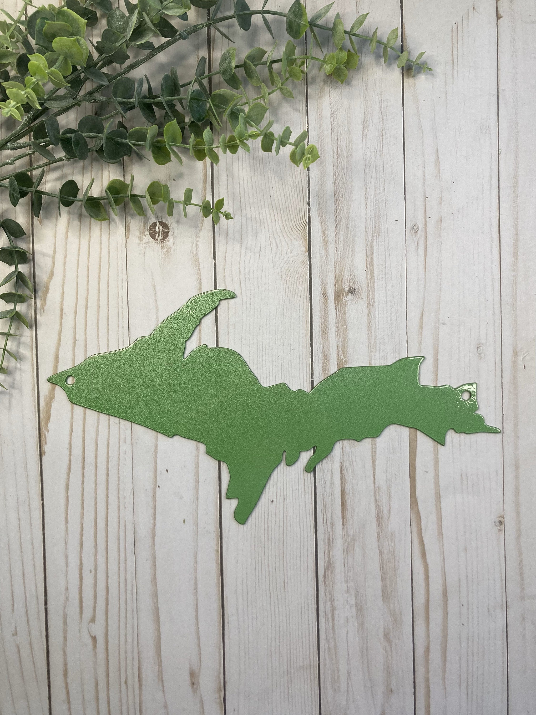 Michigan Upper Peninsula Metal Wall Art Sign - Etsy