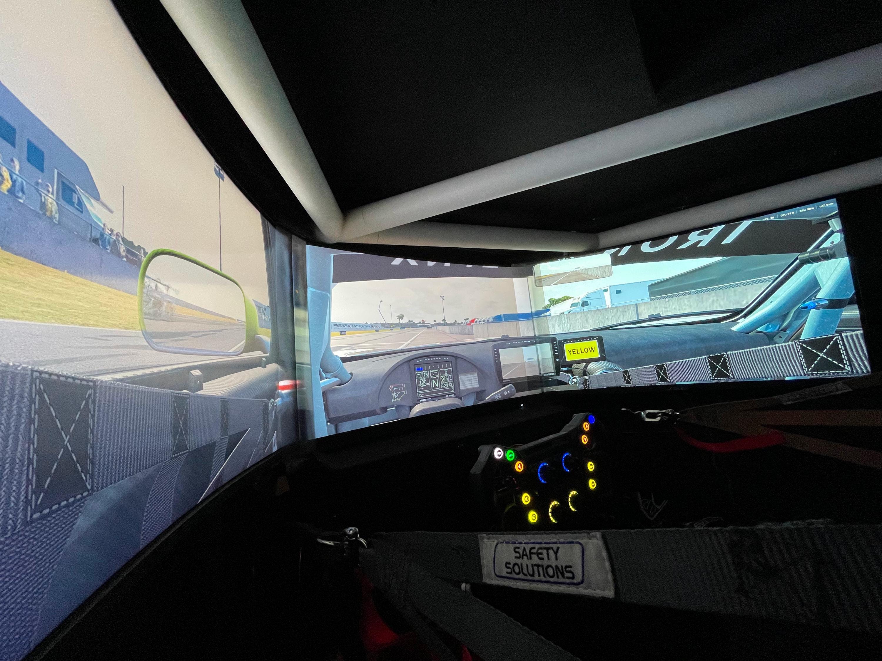 Immersive Modular Sim Racing Roll Cage Kit - Adjustable Monitor Frame ...