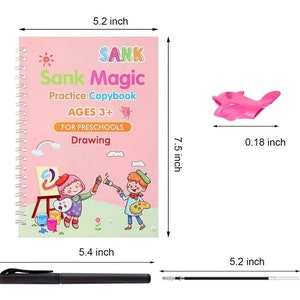 11pcs Kids Reusable Writing Stencil-print Hand Write Exercise Book ...