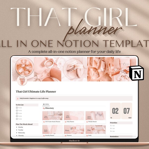 Coffee Notion Template - Etsy