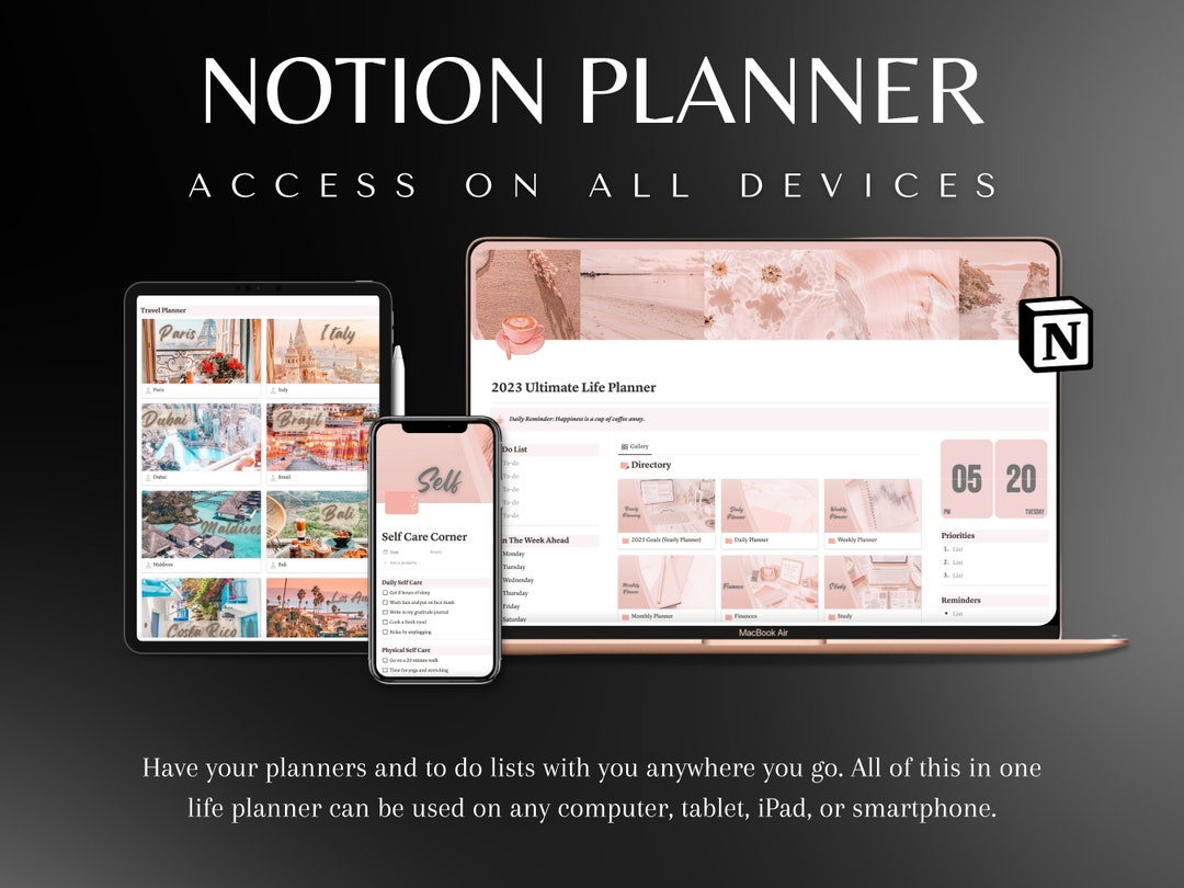 Daily Notion That Girl Notion Template 2023 Personal - Etsy