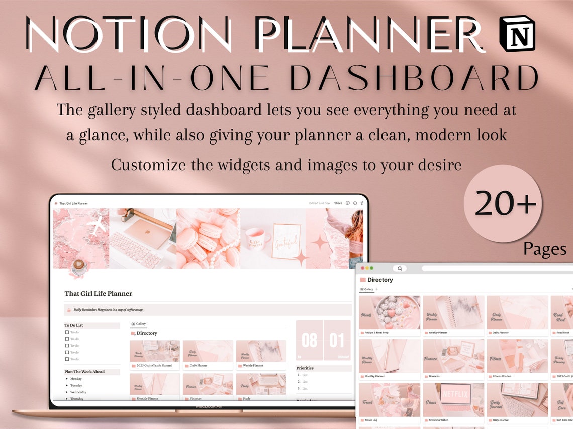 PLR Notion Template 2024 Aesthetic Planner, Daily Notion Planner, Notion Life Template, Digital ...